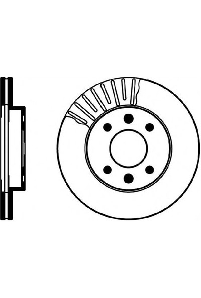 Bosch 0986479R66 Fren Dıskı On Havalı 238 Mm- 0986478276 (Renault: Megane