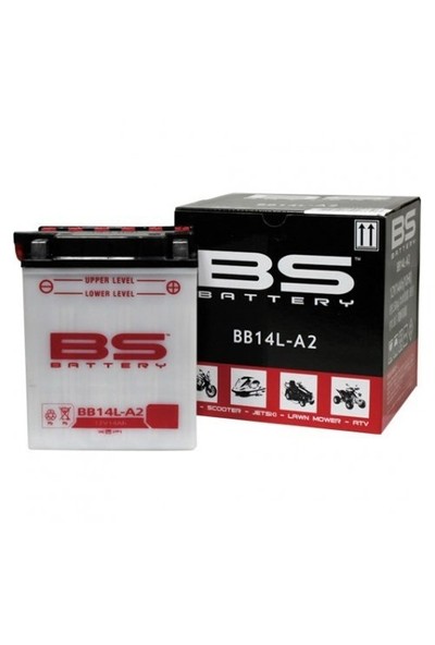 Bs-Battery Bb14l-A2 (Yb14l-A2) 12V 14Ah 190Cca Standart Tip Motosiklet Aküsü Bs-Battery Bb14l-A2 (Yb14l-A2) 12V 14Ah 190Cca Standart Tip Motosiklet Aküsü