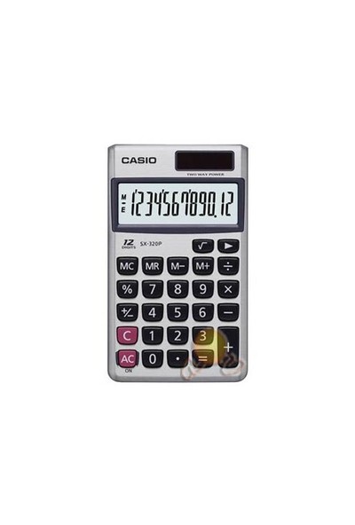 Casio SX-320P Cep Tipi 12 Hane Hesap Makinesi