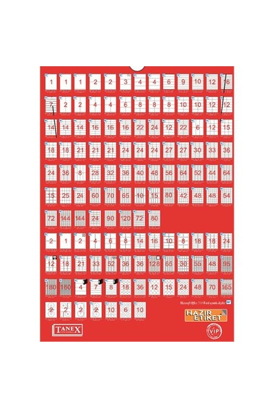 Tanex TW-2130 30 mm Laser Etiket 100 Ad.