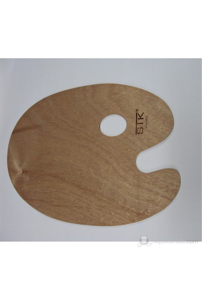 Stk Oval Ahşap Palet 28x41cm