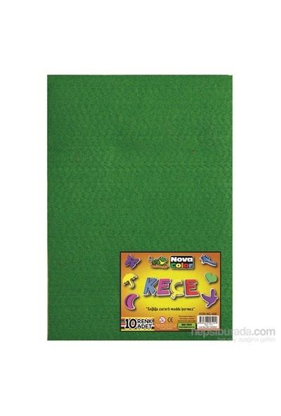Nova Color Nc-366 Keçe 50x70 cm 20x30 cm 10 Renk Karışık Set Fon Kartonu Nova Color Nc-366 Keçe 50x70 cm 20x30 cm 10 Renk Karışık Set Fon Kartonu
