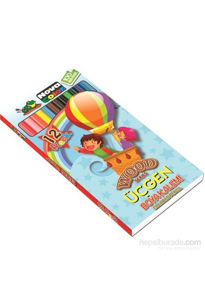 Nova Color Nc-412 Kuruboya 12 Renk Üçgen Nova Color Nc-412 Kuruboya 12 Renk Üçgen