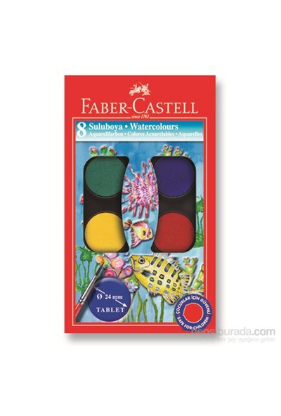 Faber-Castell Redline Suluboya 8 Renk Küçük Boy (5292125008)