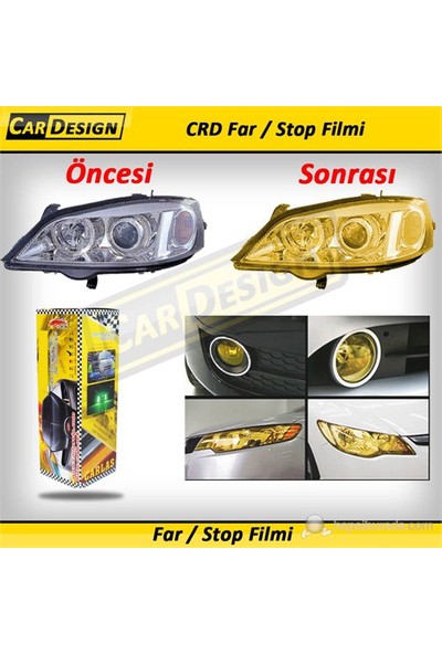 CRD Far / Stop Filmi SARI 30 cm x 10 Metre (Rulo) CRD Far / Stop Filmi SARI 30 cm x 10 Metre (Rulo)
