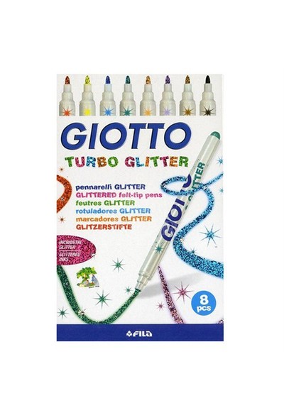 Gıotto Simli Keçeli Kalem Simli Turbo Glitter 8 Li 425800 Gıotto Simli Keçeli Kalem Simli Turbo Glitter 8 Li 425800