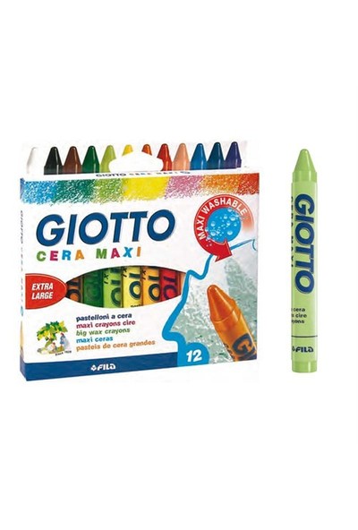 Giotto Cera Maxi - Jumbo Mum Boya Askılı Paket 12'Li 291200 Giotto Cera Maxi - Jumbo Mum Boya Askılı Paket 12'Li 291200