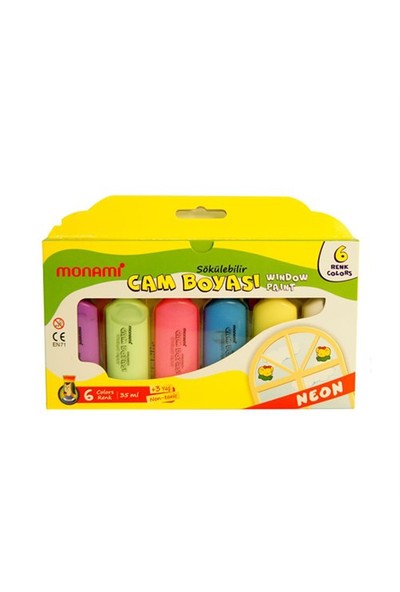 Monami Cam Boyası 6 Renk Neon Mcbn06