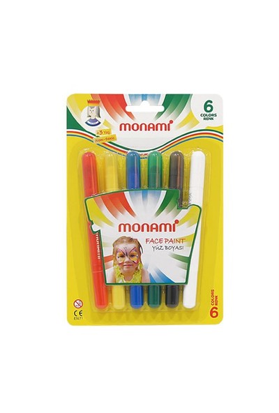 Monami Yüz Boyası 6 Renk Normal Myb06