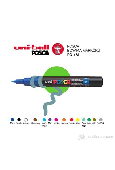 Uni Posca Boyama Markörü 1M 1'li (PC-1M) Uni Posca Boyama Markörü 1M 1'li (PC-1M)