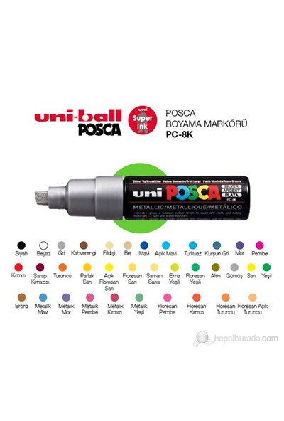 Uni Posca Boyama Markörü 8K 1'li (PC-8K) Uni Posca Boyama Markörü 8K 1'li (PC-8K)