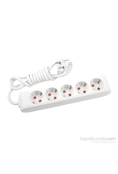 Viko Multi-Let Beşli Priz Topraklı Kablolu Çocuk Korumalı 2 Metre-Beyaz 90113502