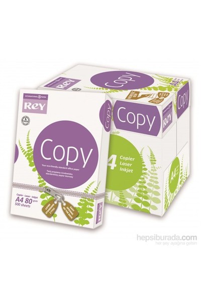 Rey Copy A4 80 Gr Fotokopi Kağıdı (5'li Paket / Koli)