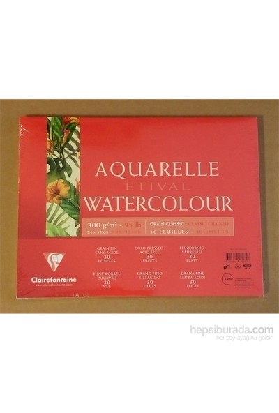 Clairefontaine Resim Defteri Etival Watercolor Suluboya 24X32 300Gr 30 Sayfa 93432 Clairefontaine Resim Defteri Etival Watercolor Suluboya 24X32 300Gr 30 Sayfa 93432