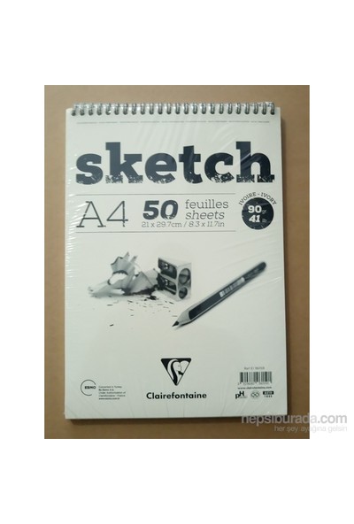Clairefontaine Resim Defteri Sketch A4 90Gr 50 Yaprak 96159 Clairefontaine Resim Defteri Sketch A4 90Gr 50 Yaprak 96159