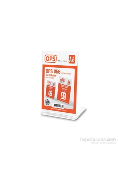 Ops OPS056 A6 Kart Tutucu (Şeffaf)