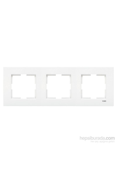 Viko Karre Üçlü Çerçeve - Beyaz 90960242