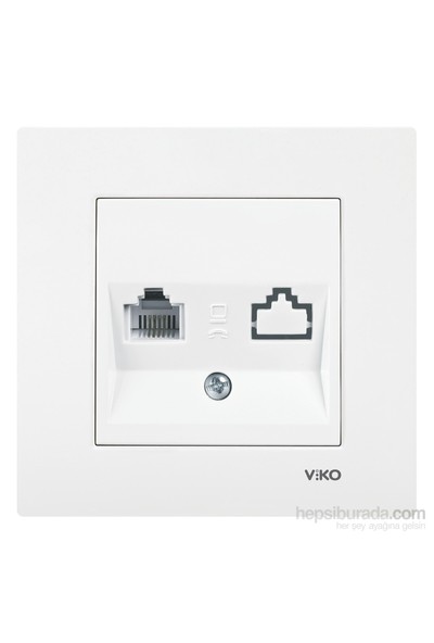 Viko Karre Teklı Nümeris Cat3 - Beyaz 90960713 Viko Karre Teklı Nümeris Cat3 - Beyaz 90960713