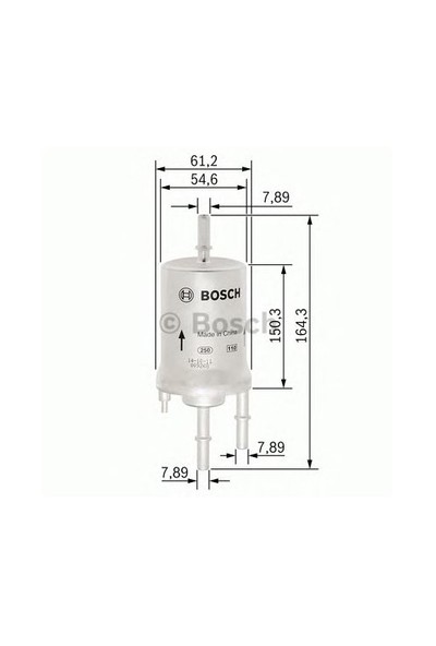 Bosch F026403006 Yakıt Filtresi Golf V-Jetta Iıı-Polo Iv-Caddy Iıı-Fabıa Iı-Octavıa Iı-A3-Ibıza Iv-1.4-1.6 16V(4 Bar)