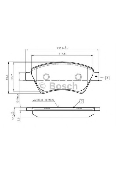Bosch 0986Tb2440 Ön Balata Mgn Iı 1.5-1.9 Dcı 11.02=> Scenıc 05=> Kng 01=>