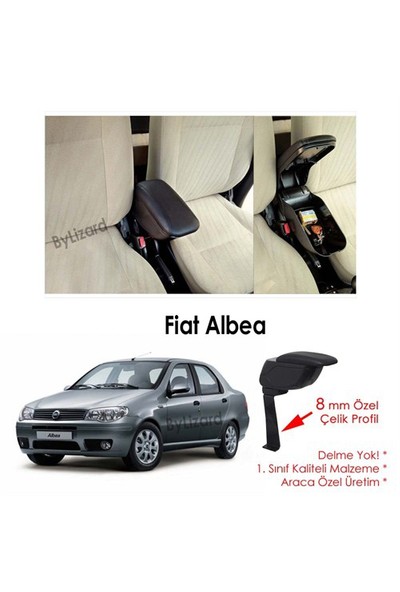 Bylizard Fiat Albea Kol Dayama Kolçak Siyah Bylizard Fiat Albea Kol Dayama Kolçak Siyah