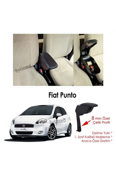 Bylizard Fiat Punto Kol Dayama Kolçak Siyah Bylizard Fiat Punto Kol Dayama Kolçak Siyah