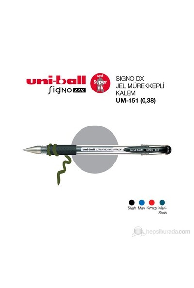 Uni-ball Signo Dx Jel Mürekkepli Kalem 1'li (Um-151) (0,38) Uni-ball Signo Dx Jel Mürekkepli Kalem 1'li (Um-151) (0,38)
