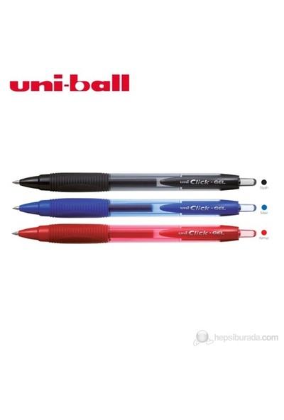 Uni-ball Click Gel 0,7 Jel Roller Kalem Siyah Uni-ball Click Gel 0,7 Jel Roller Kalem Siyah
