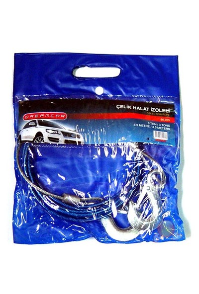 Dreamcar Çelik Halat İzoleli 3 Ton 3,5 M 60025