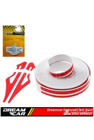 Dreamcar İkili Şerit Bant Altın 10 M. 6059007