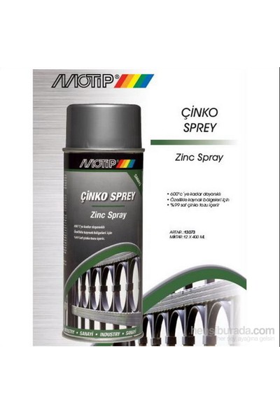 Motip Çinko Sprey 400 Ml. Made in Holland
