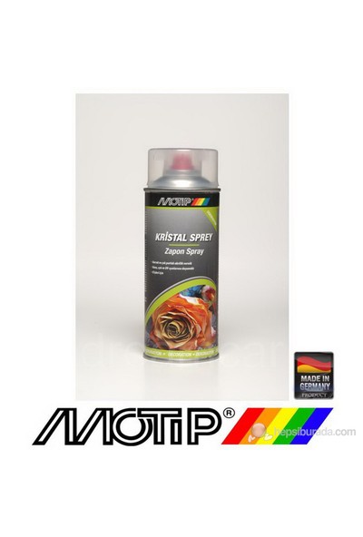 Motip Kristal Zapon Sprey Gümüş Boya 400 Ml. Made in Germany 313103 Motip Kristal Zapon Sprey Gümüş Boya 400 Ml. Made in Germany 313103