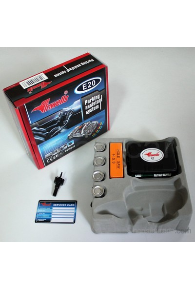 Inwells Park Sensörü Gri 4 Sensörlü,Ses İkazlı