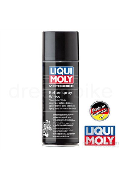LIQUI MOLY LİQUİ MOLY CHAİN LUBE WHİTE / %100 SENTETİK ZİNCİR YAĞLAMA SPREYİ (400ML) 1591 LIQUI MOLY LİQUİ MOLY CHAİN LUBE WHİTE / %100 SENTETİK ZİNCİR YAĞLAMA SPREYİ (400ML) 1591