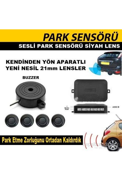 Sesli Park Sensörü Siyah Lens 21 mm 41199 Sesli Park Sensörü Siyah Lens 21 mm 41199