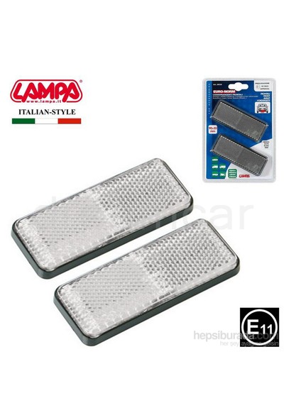 Lampa E11 Belgeli Beyaz Reflektör Dikdörtgen 2 Ad. 20539 Lampa E11 Belgeli Beyaz Reflektör Dikdörtgen 2 Ad. 20539