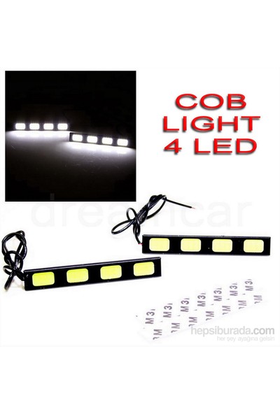 Dreamcar 4 Led Cob Beyaz Gündüz Ledi 2 Adet 5652101 Dreamcar 4 Led Cob Beyaz Gündüz Ledi 2 Adet 5652101