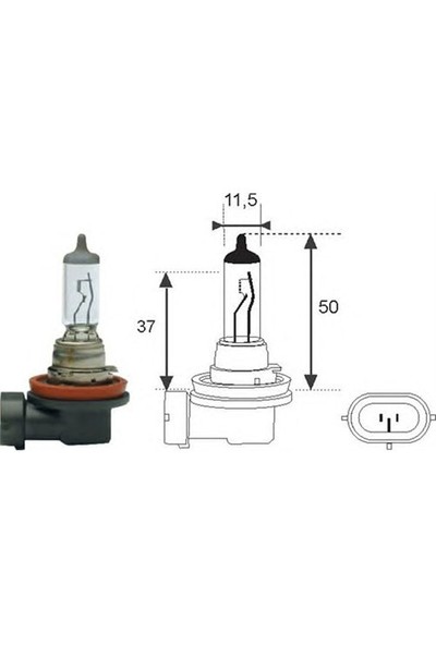 Bosch 1987302084 Ampul H11 12V / 55W