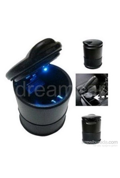 Dreamcar Magnum Mavi Led Işıklı, Metal Gövdeli Silikon Tabanlı Küllük Siyah 07081 Dreamcar Magnum Mavi Led Işıklı, Metal Gövdeli Silikon Tabanlı Küllük Siyah 07081
