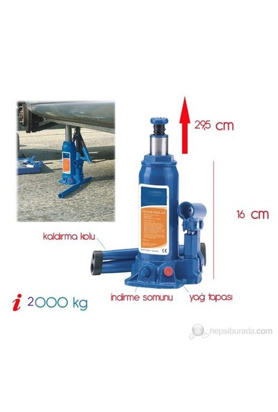 Modacar 2 Ton Kapasiteli Hidrolik Kriko 425755 Modacar 2 Ton Kapasiteli Hidrolik Kriko 425755