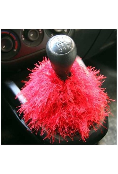Peluş Vites Körüğü - Kırmızı