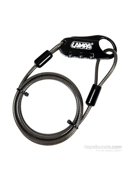 Lampa Raptor 3 Şifreli Çelik Halat 3mmx150cm 90595 Lampa Raptor 3 Şifreli Çelik Halat 3mmx150cm 90595