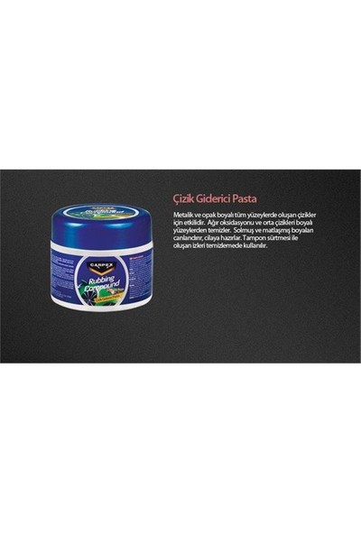 Carpex Çizik Giderici Pasta RUBING COMPOUND 09e029 Carpex Çizik Giderici Pasta RUBING COMPOUND 09e029
