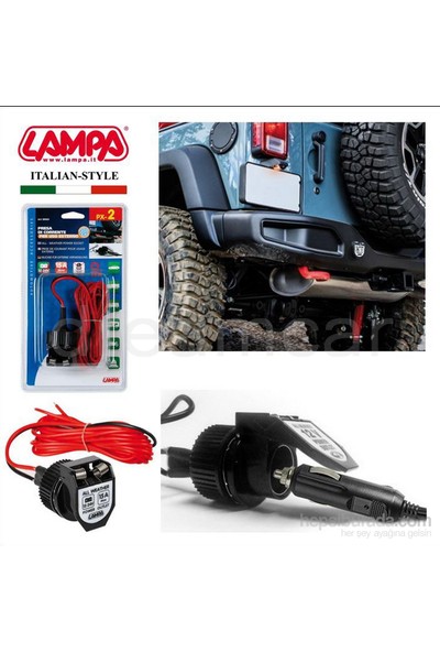 Lampa PX-2 Çakmak Soketi Dış Yüzeye Uygun 38969