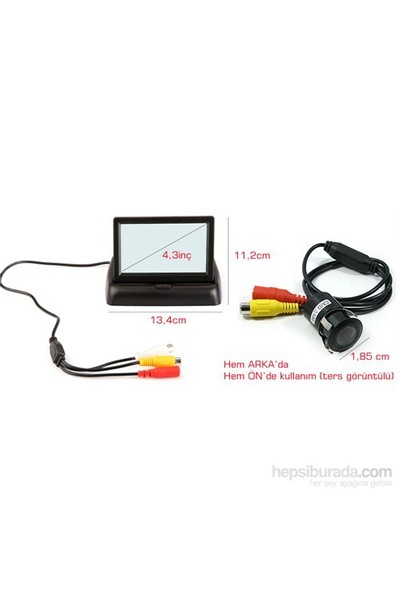 Rearivew 4.3 inç Kameralı LCD Ekran 348815