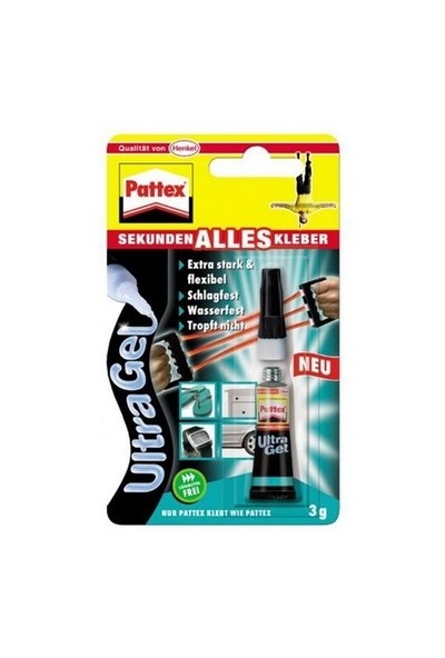 Pattex Süper Japon Yapıştırıcı Ultra Jel 3Gr Pattex Süper Japon Yapıştırıcı Ultra Jel 3Gr