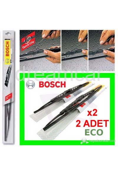 Bosch Eco 450 mm.x2 Ad. Universal Quick-Clip Telli Grafitili Silecek Takım 3397005159 Bosch Eco 450 mm.x2 Ad. Universal Quick-Clip Telli Grafitili Silecek Takım 3397005159