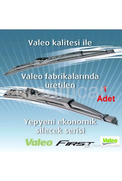 Valeo First VF53 AutoClic Universal Telli Grafitili Silecek 525 mm. 1 Ad. 575553