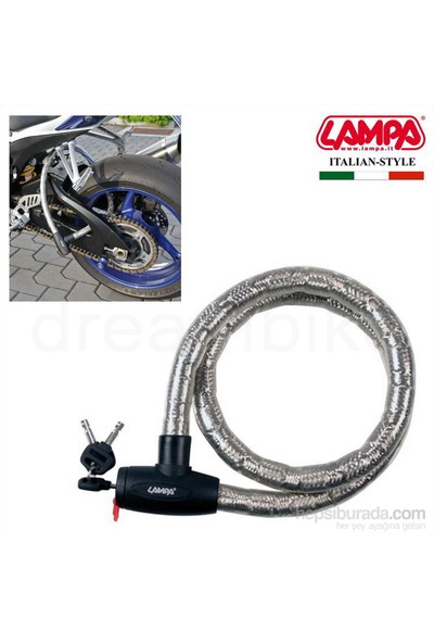 Lampa Piton 120 Cm Çelik Halat Güvenlik Kilidi 90604 Lampa Piton 120 Cm Çelik Halat Güvenlik Kilidi 90604