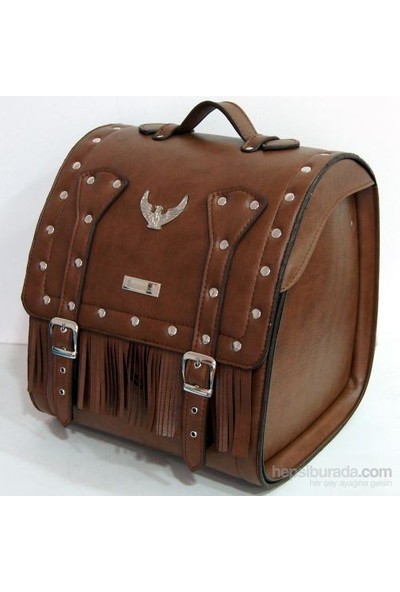 MTS Deri Arka Çanta Büyük (Kahverengi)